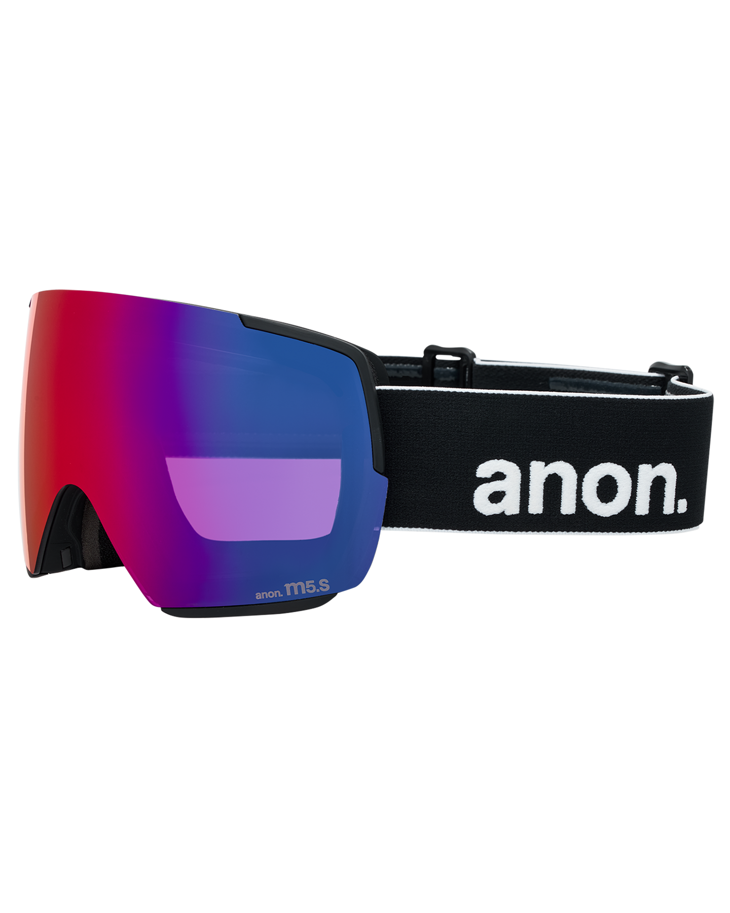 Anon M5S Low Bridge Snow Goggles - Black/Perceive Sunny Red | Unisex ...
