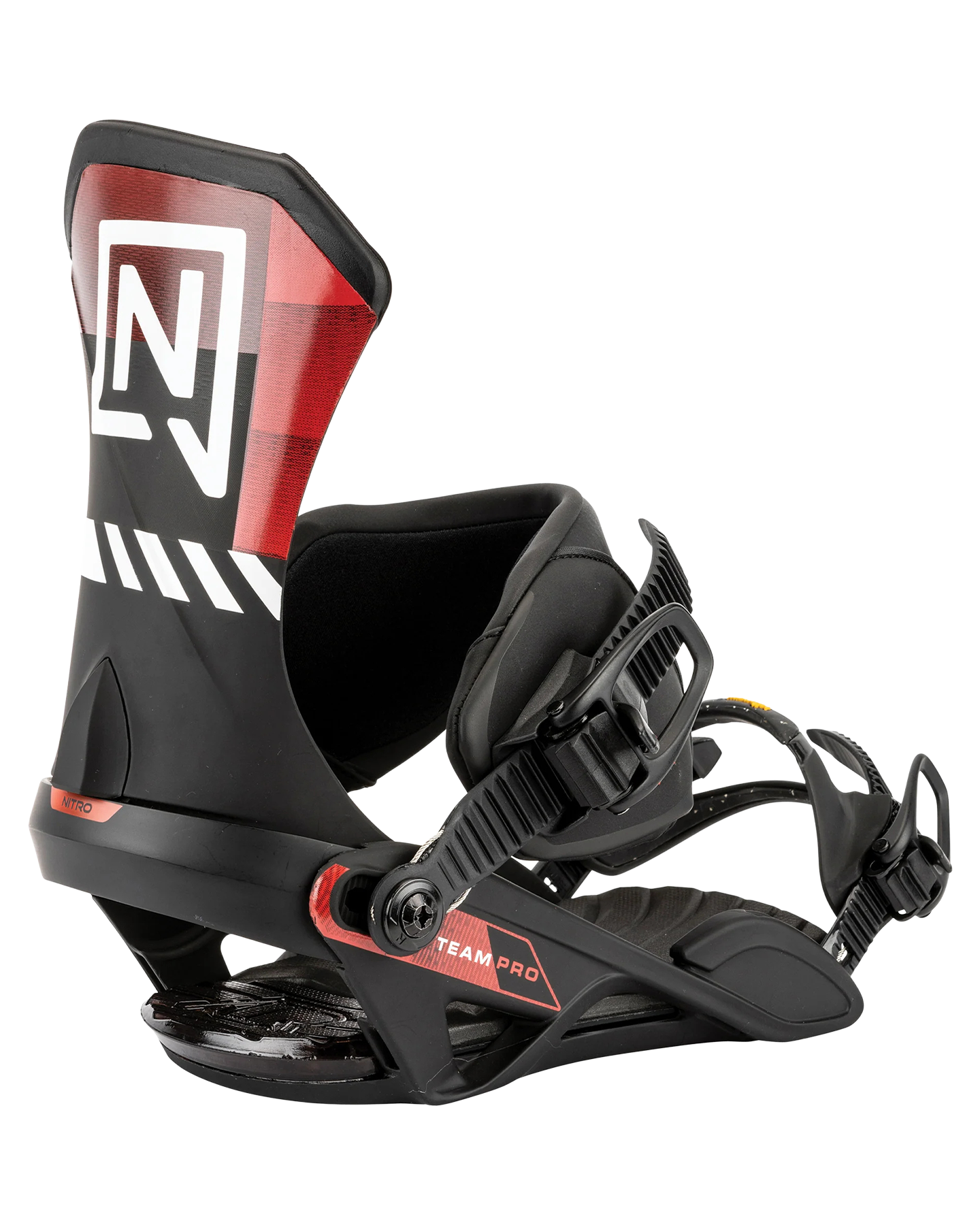 Nitro Men's Team Pro Snowboard Bindings - Black/Red | Men's Snowboard ...